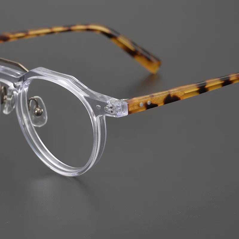 Ron Retro Round Acetate Glasses Frame Muhoo